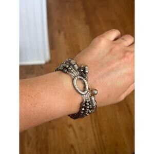 Silpada | Jewelry | Silpada Sterling Silver Hematite Hailstone Stretch ...
